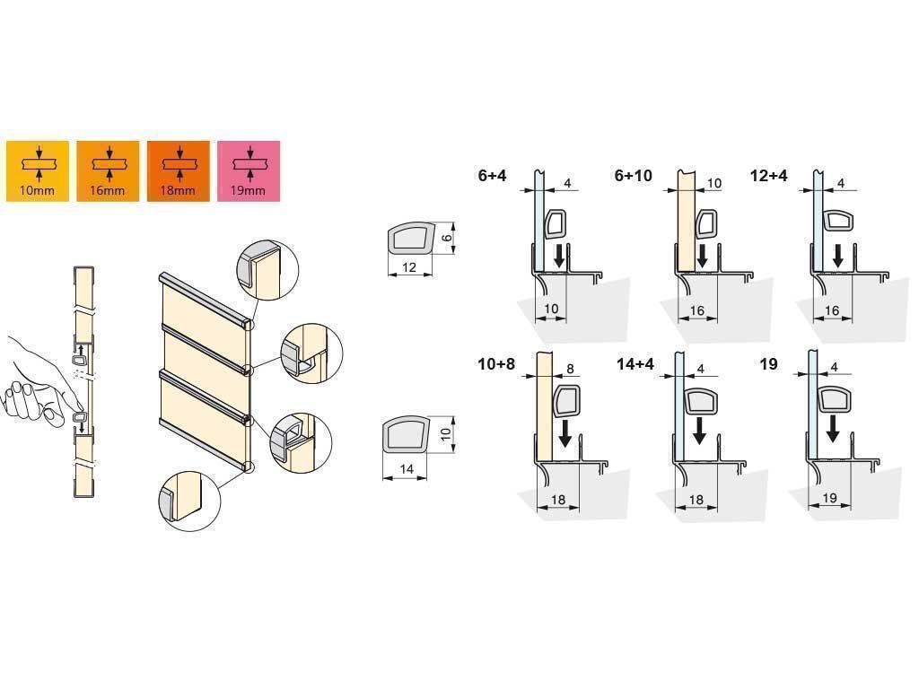 (Component) Placard Glass Seal Roll - 32m -Placard Sliding Wardrobe Kits